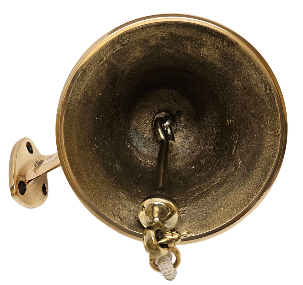 Brass Wall Mount USN Quarter Deck Bell | Land and Sea Collection